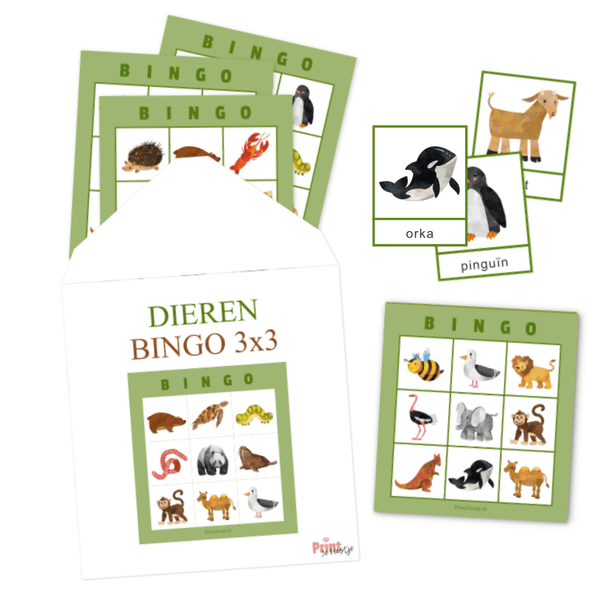 Dierenbingo voor Kinderfeestje is altijd een succes! - Print je Feestje